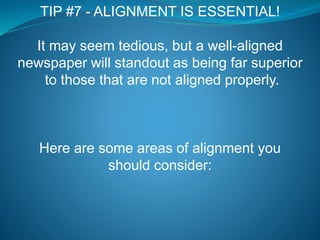 Newspaper Layout and Basic Guidelines | PPTX