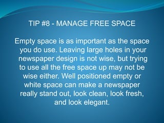 Newspaper Layout and Basic Guidelines | PPTX