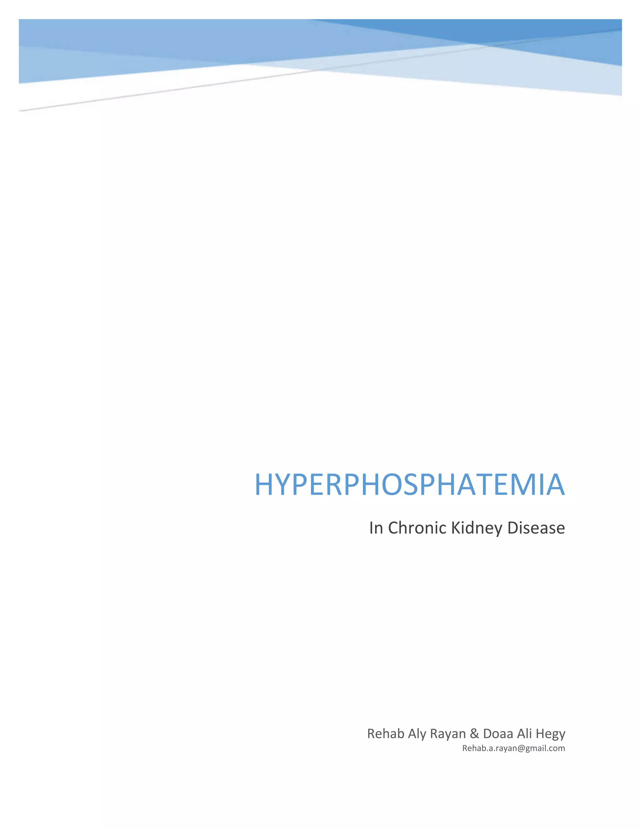 Hyperphosphatemia in CKD | PDF