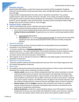 Hyperphosphatemia in CKD | PDF