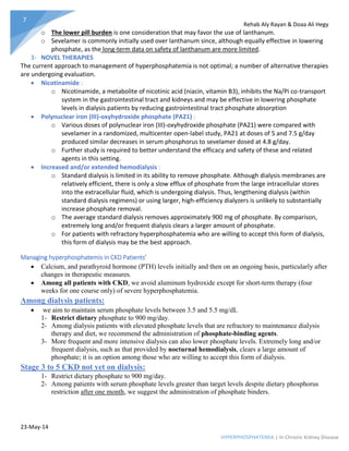 Hyperphosphatemia in CKD | PDF