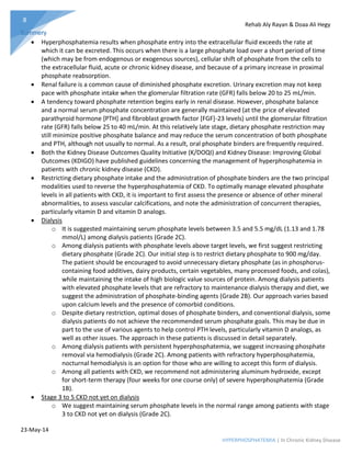 Hyperphosphatemia in CKD | PDF