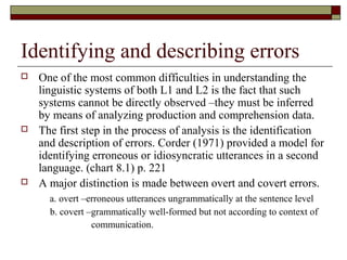 4 learner error analysis | PPT