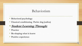 4 learning theories | PPTX