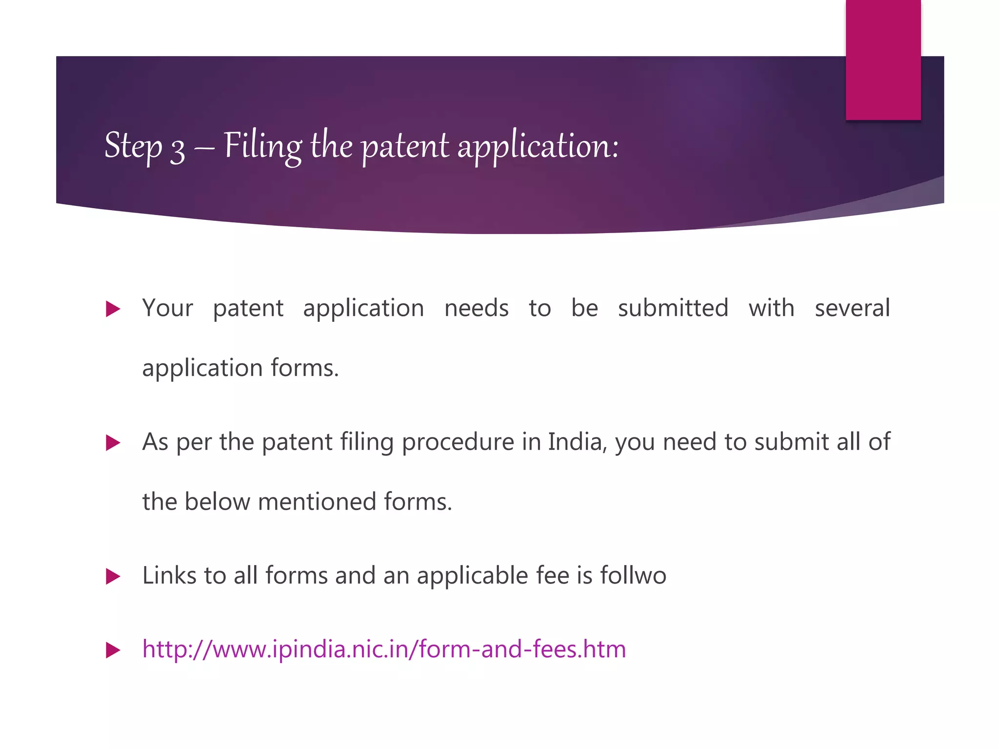 (IPR) Patent filing | PPTX