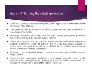 (IPR) Patent filing | PPTX