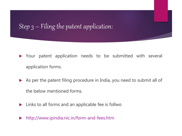 (IPR) Patent filing | PPT