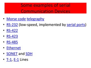 Data Communication & Computer Networks : Serial and parellel ...