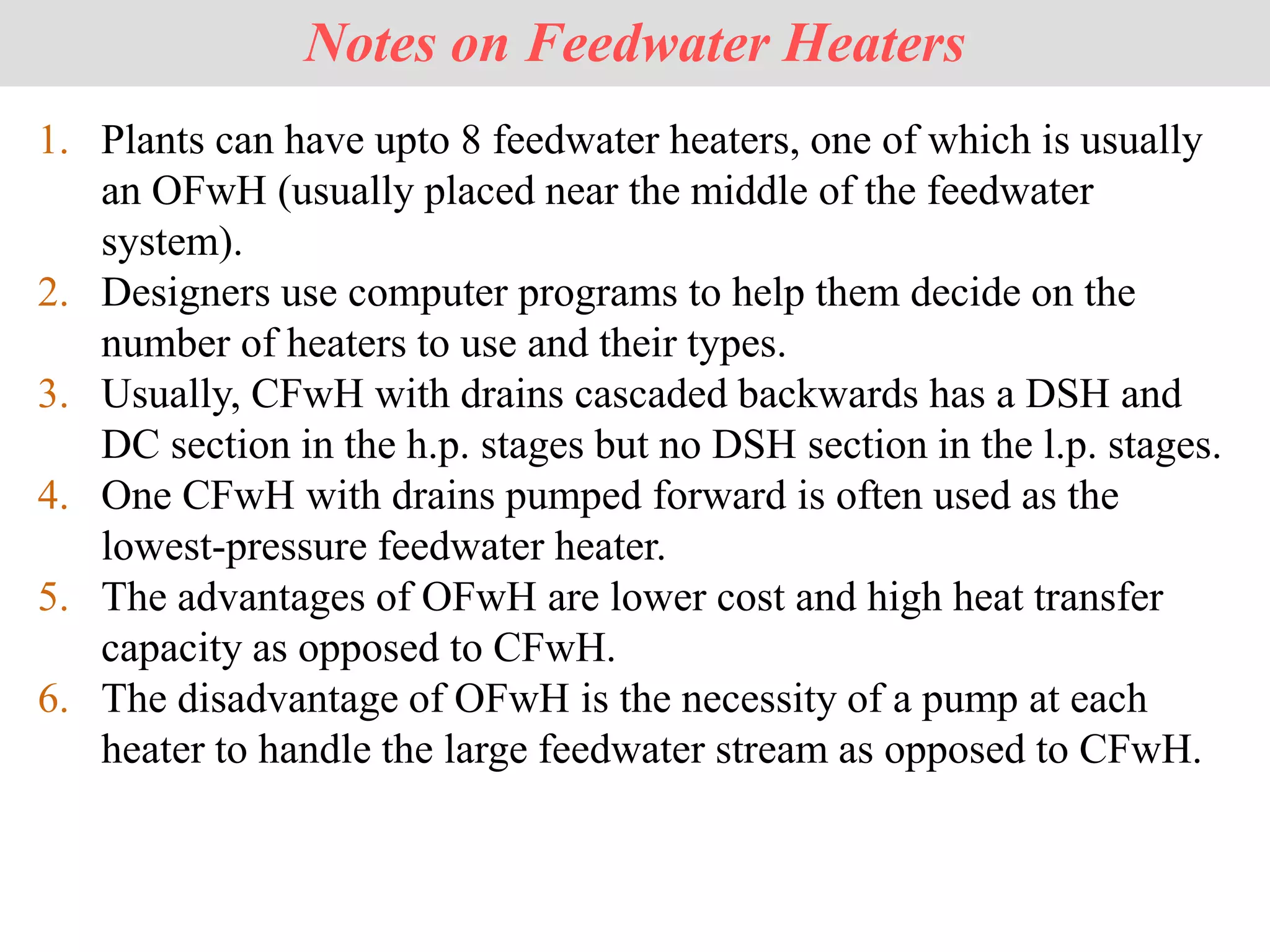 Regenerative rankine cycle (Closed Feedwater Heaters) | PPT