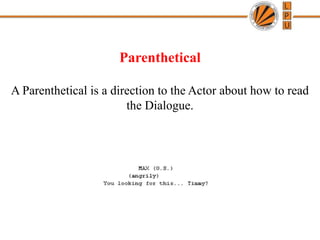 4 lecture (script writing) 22 1-2021 | PPT