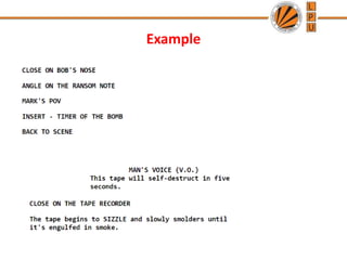 4 lecture (script writing) 22 1-2021 | PPT