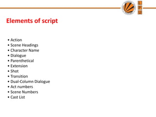 4 lecture (script writing) 22 1-2021 | PPT