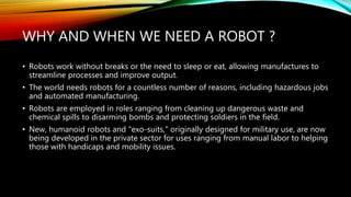 4 legged walking robot | PPTX