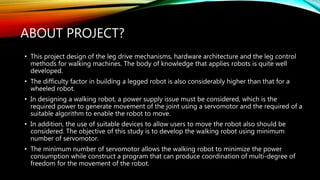 4 legged walking robot | PPTX