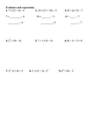 4 lesson 1 4 order of operations | DOCX