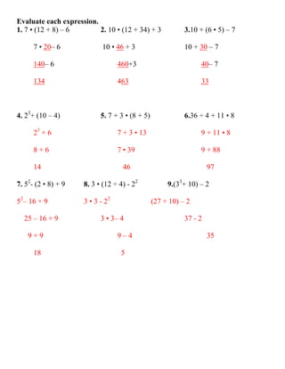 4 lesson 1 4 order of operations | DOCX