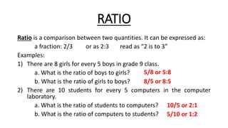 4 lesson 1 6 ratio and proportion problems | PPTX