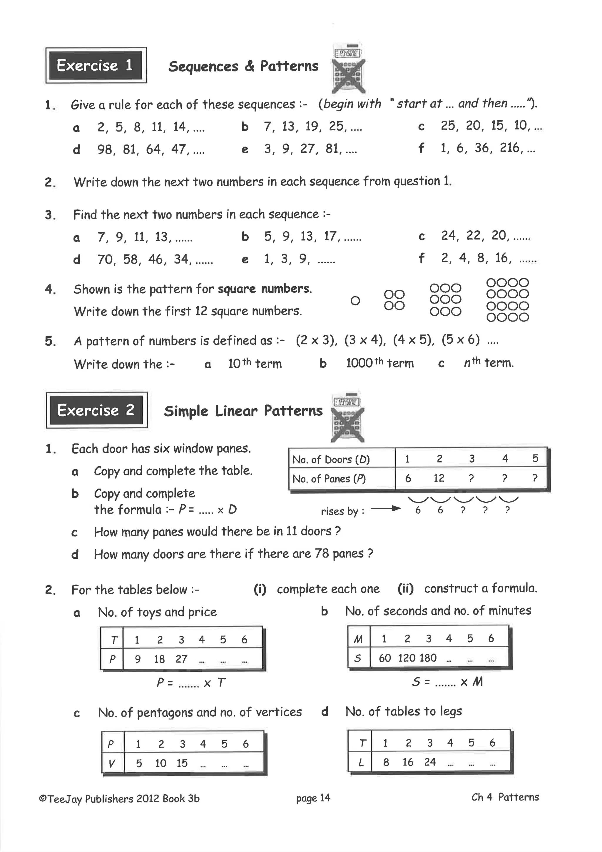 4 level 3b hw chapter 4 patterns | PDF