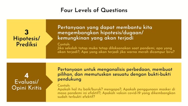 4 Levels of Questions | PDF