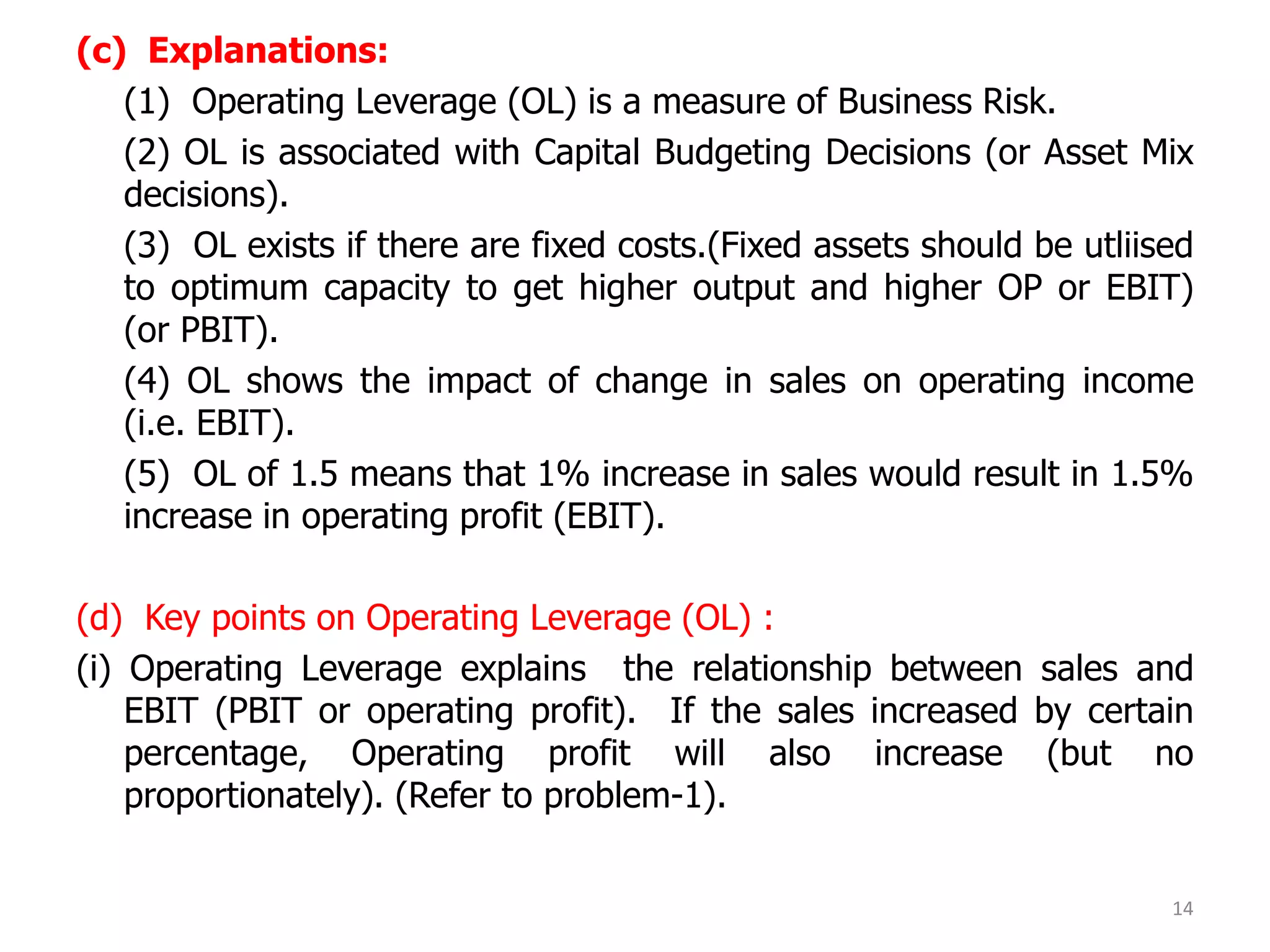 (4) Leverages (teaching note) (1).pptx | Stocks and Bonds | Personal ...