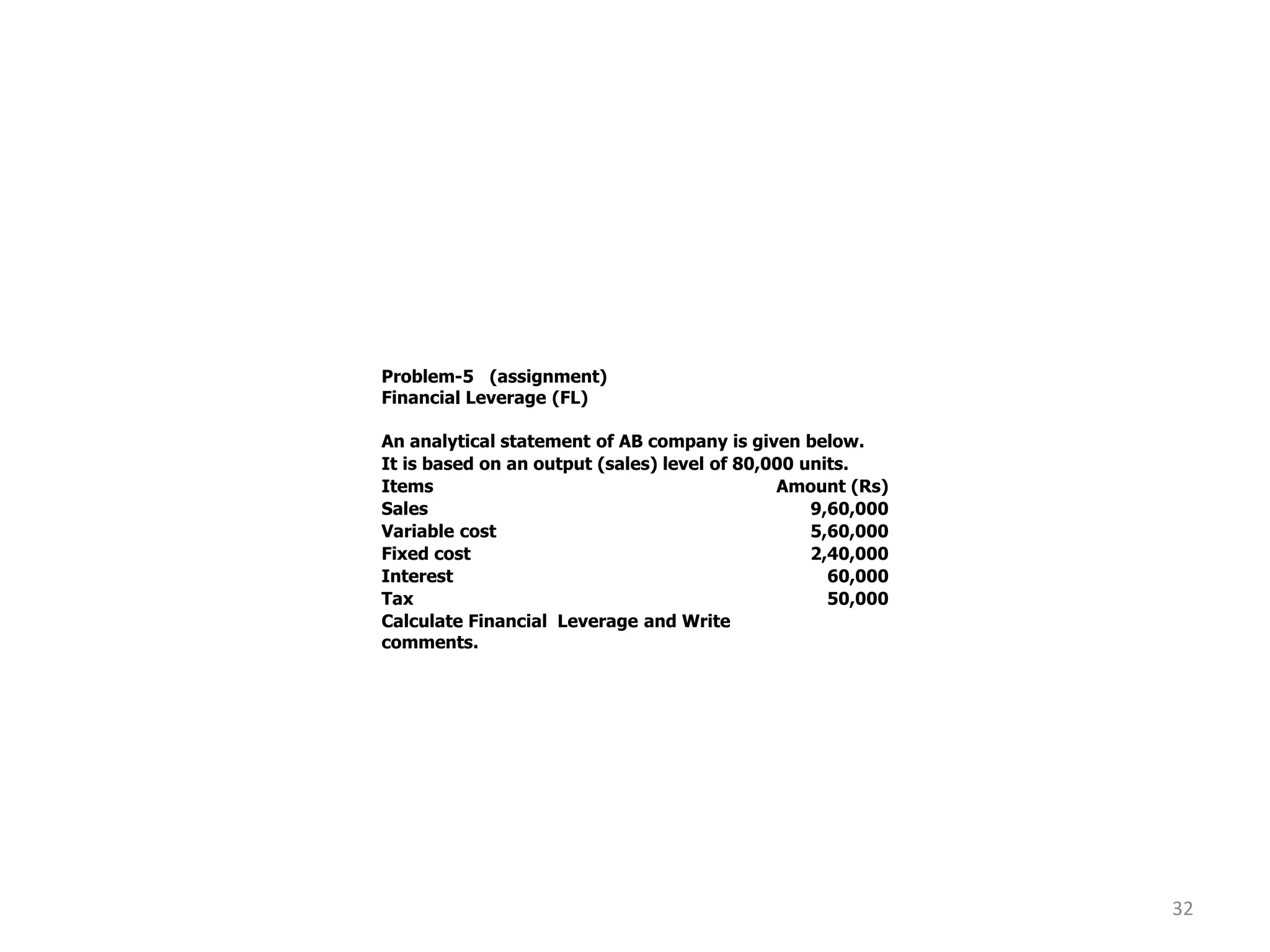 (4) Leverages (teaching note) (1).pptx | Stocks and Bonds | Personal Investing