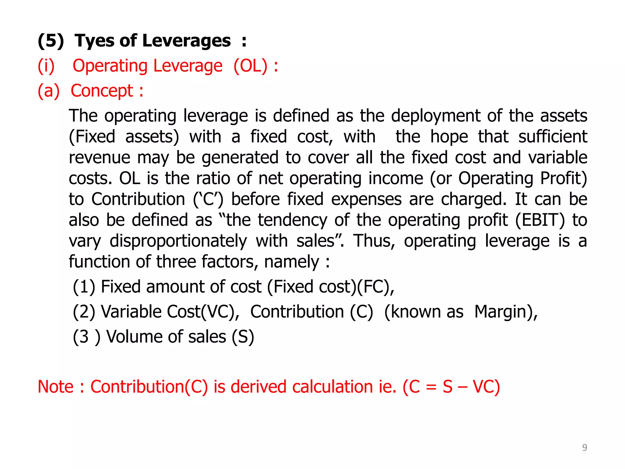 (4) Leverages (teaching note) (1).pptx | Stocks and Bonds | Personal Investing