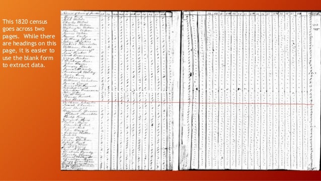 Working with census records from 1790 to 1860