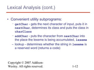 4 lexical and syntax | PPT
