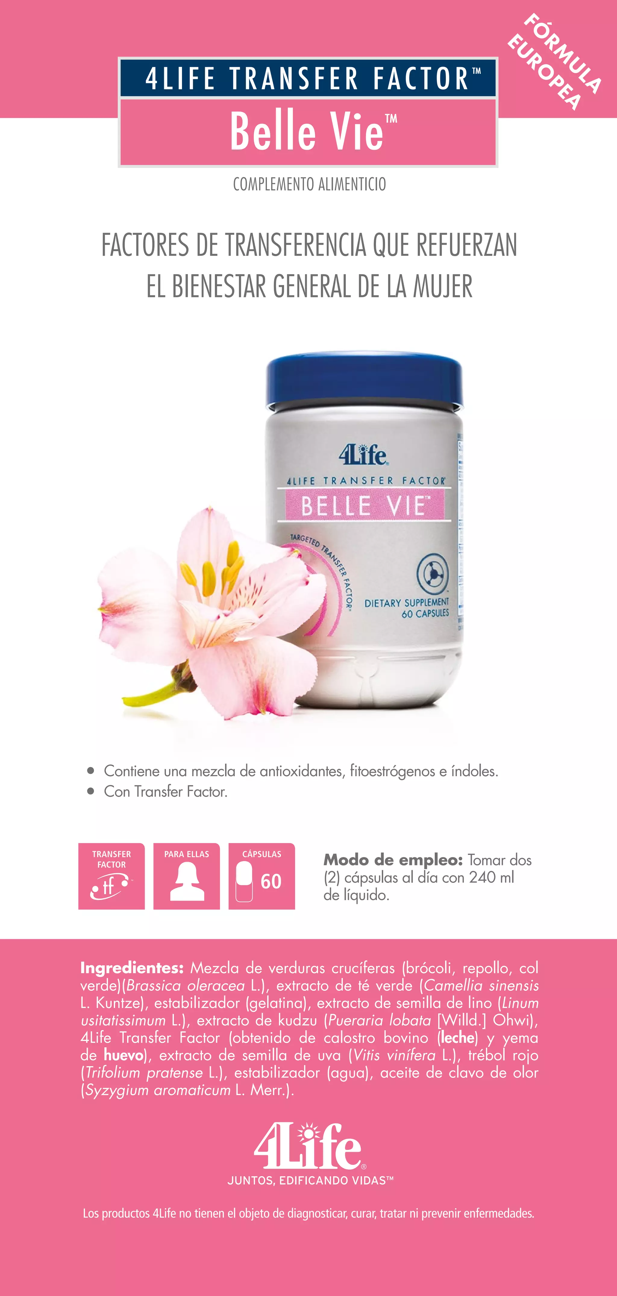 4Life Transfer Factor™ Belle Vie™ | PDF