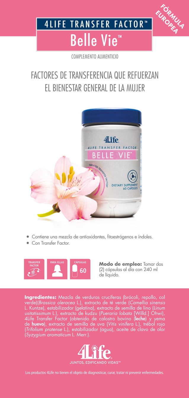 4Life Transfer Factor™ Belle Vie™ | PDF