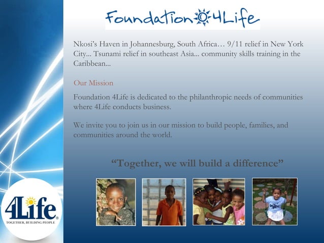 4 Life Presentation English Version | PPS