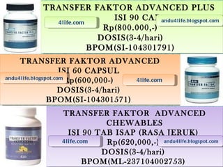4 Life Transfer Faktor | PPT