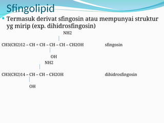 LIPID, ASAM LEMAK, JENIS, DAN FUNGSINYA. | PPT