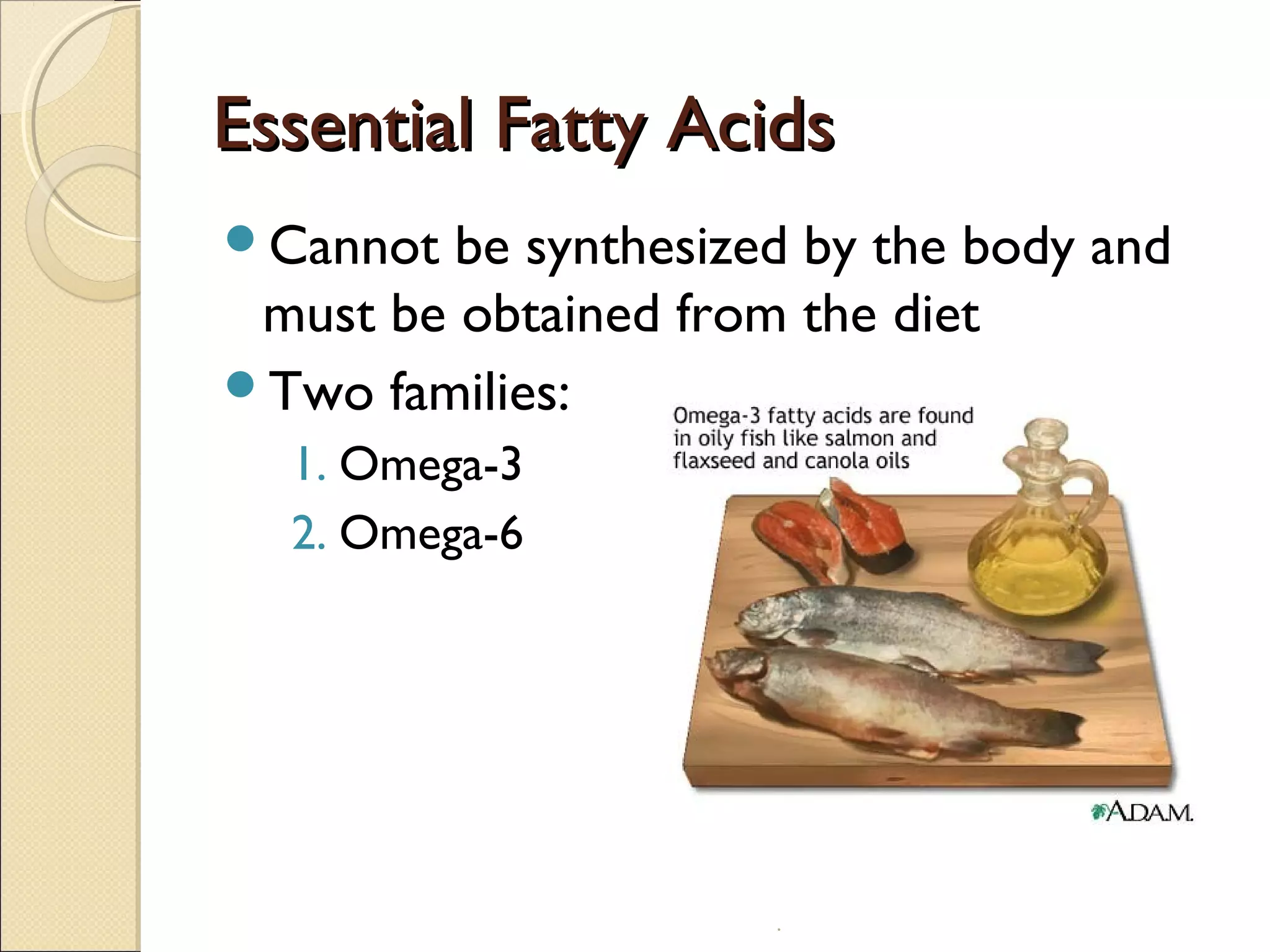 lipids and fats