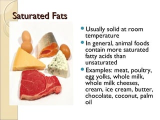 Foods That Contain Lipids