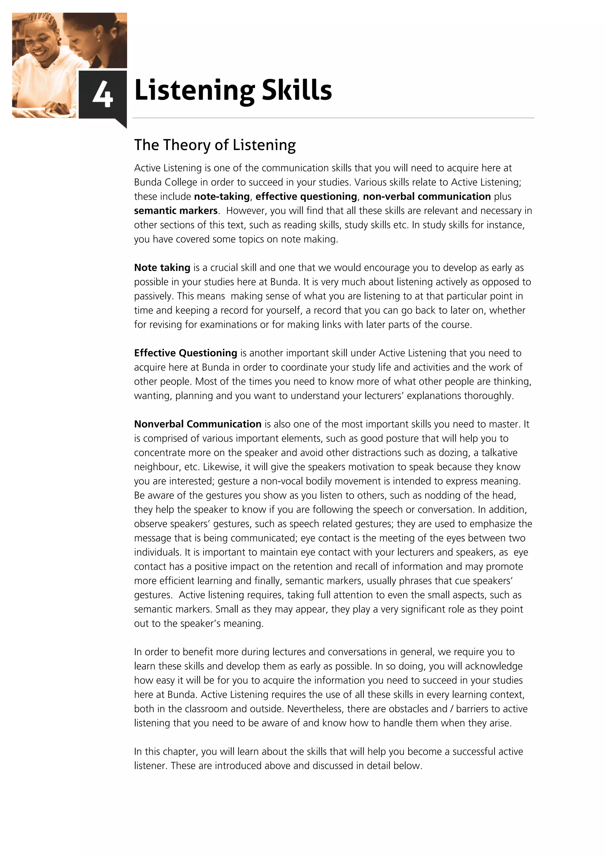 Listening Skills (PDF) | PDF