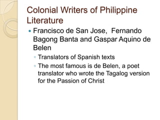 4 literature in the spanish colonial period | PPTX