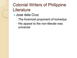 4 literature in the spanish colonial period | PPTX