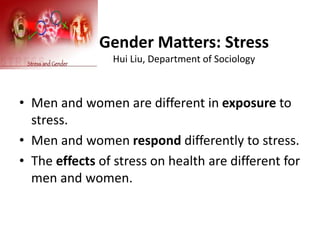 Gender Matters: Stress | PPTX