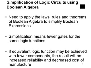 4 logic circuit optimisation | PPT