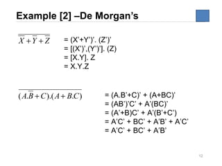 4 logic circuit optimisation | PPT | Programming Languages | Computing