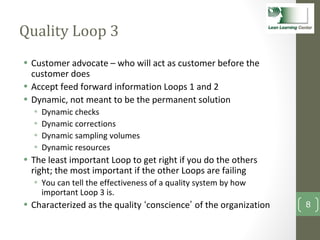 4 loops of quality systems by jamie flinchbaugh | PPT