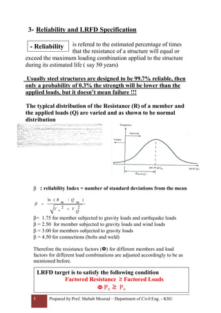 04-LRFD Concept (Steel Structural Design & Prof. Shehab Mourad) | PDF