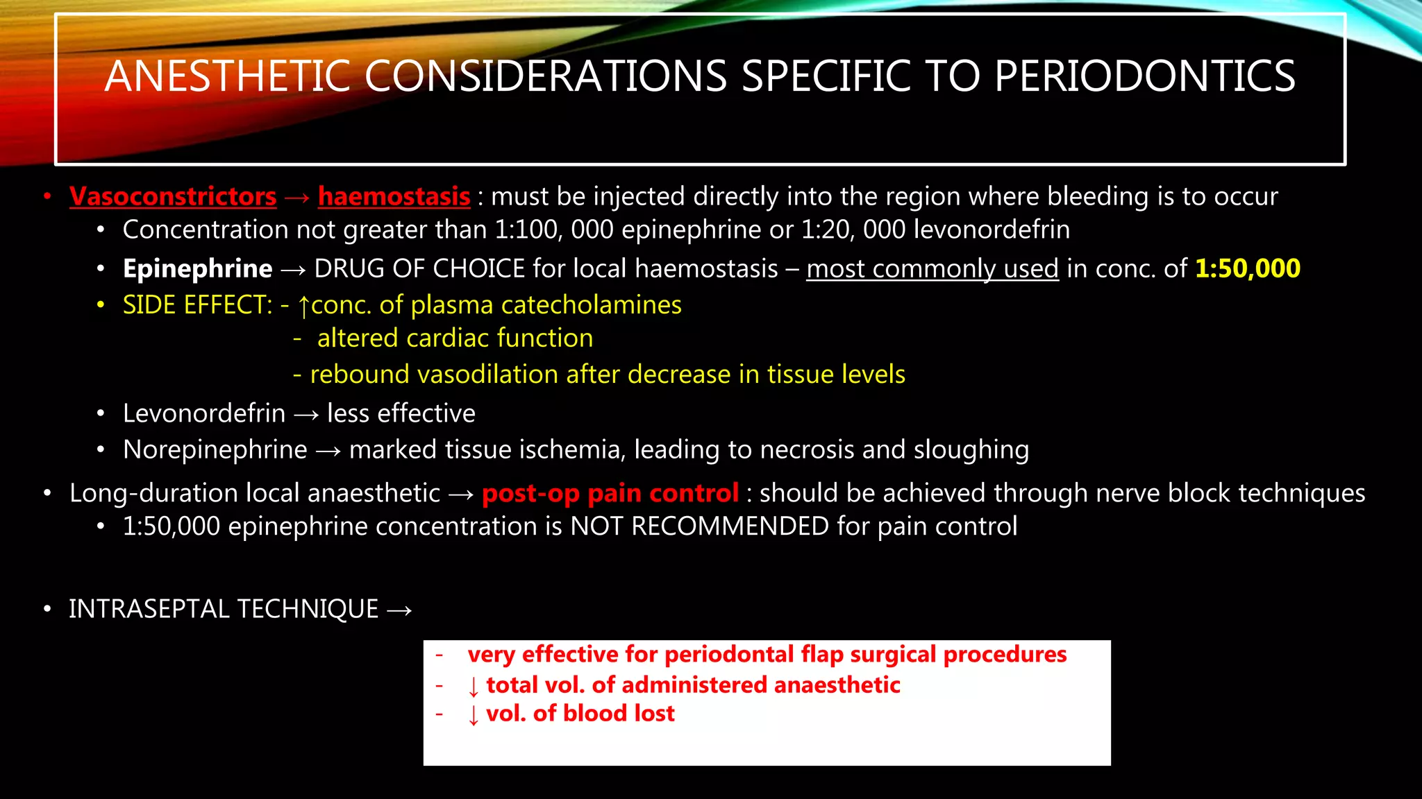 Local Anaesthesia in dentistry (Perio) | PPTX