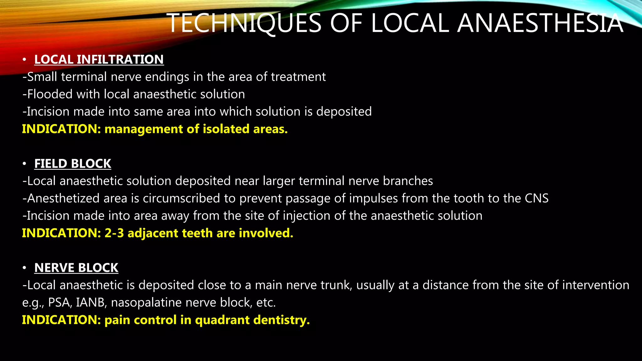 Local Anaesthesia in dentistry (Perio) | PPTX
