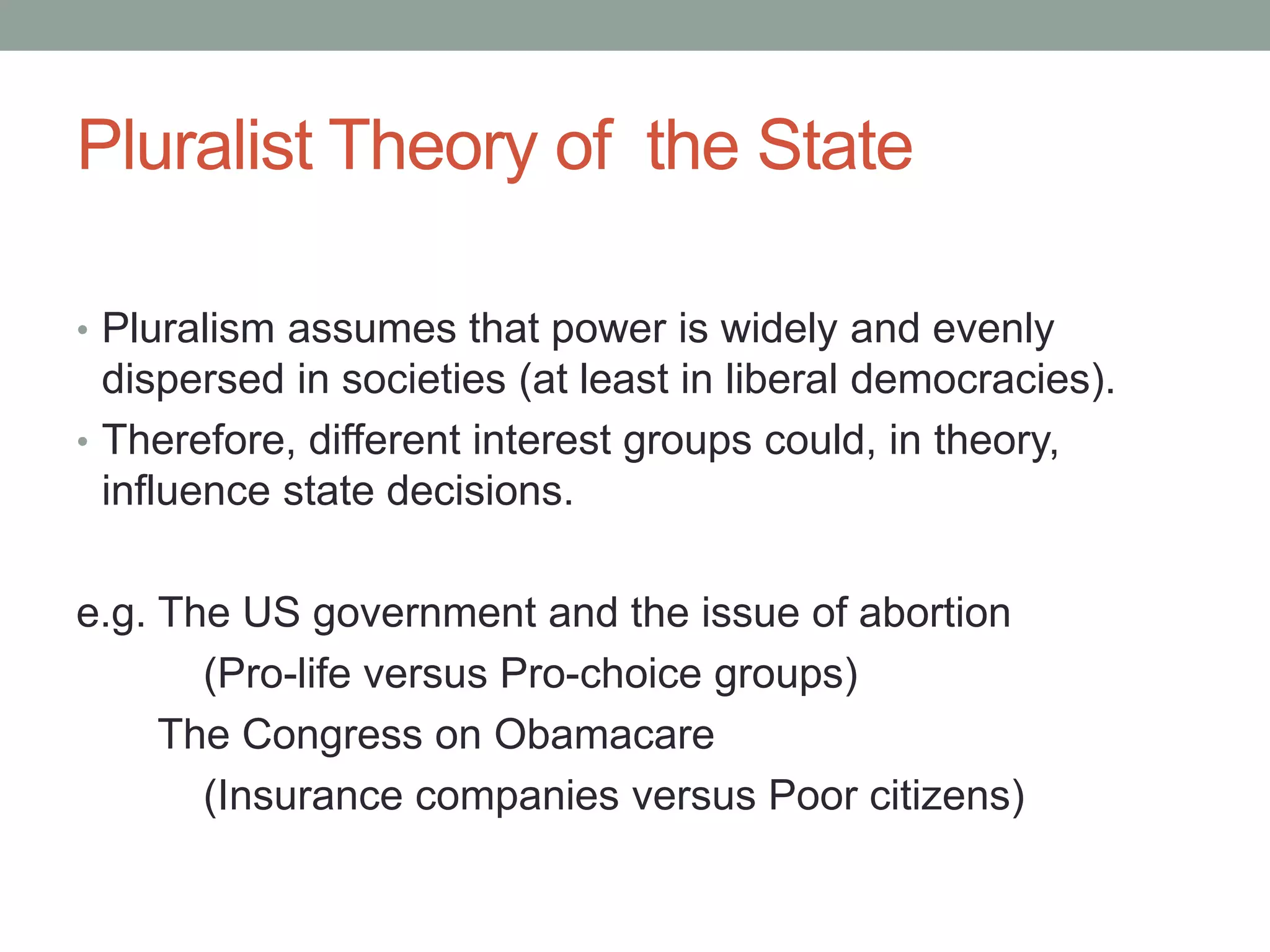 4 main theories on the state | PPTX
