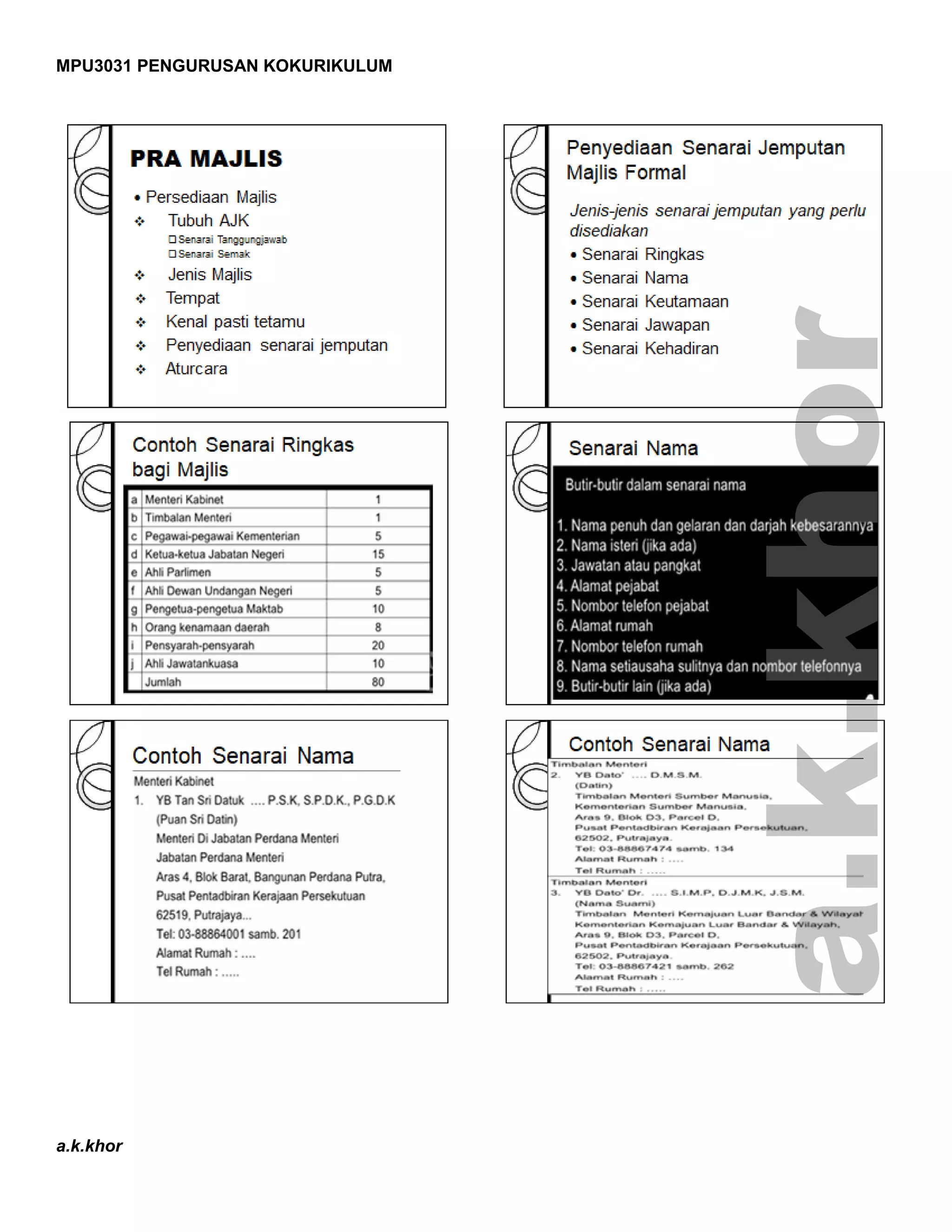 4 majlis rasmi – protokol | PDF