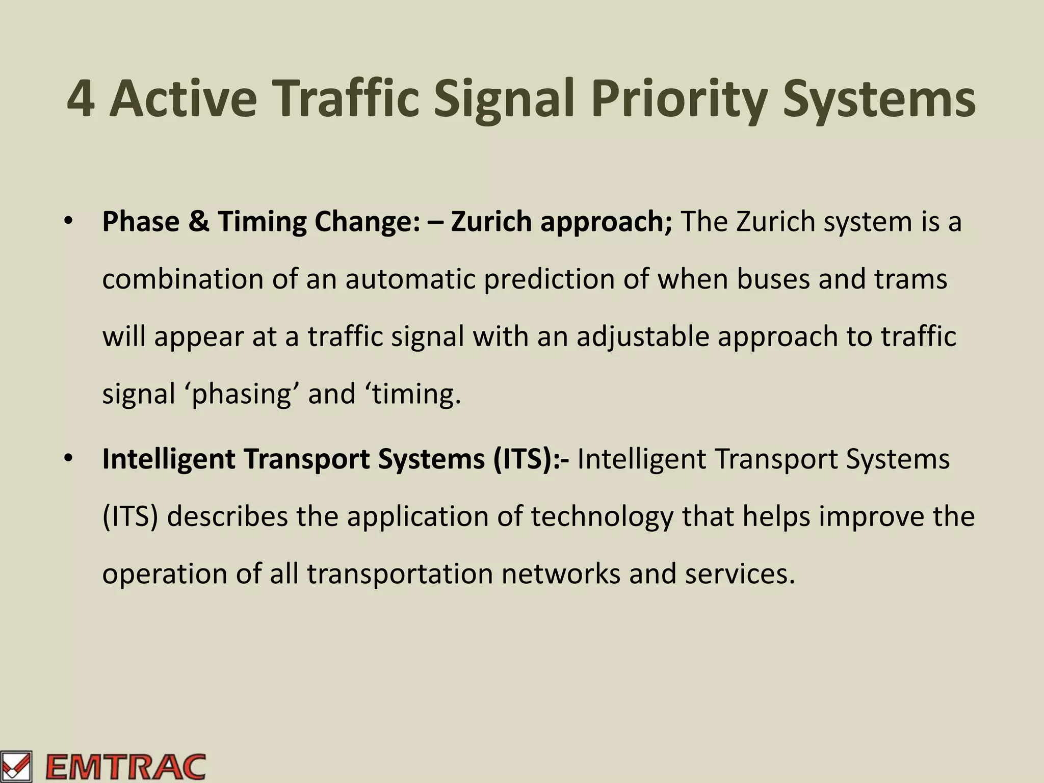 4 Major Active Traffic Signal Priority Systems.pptx