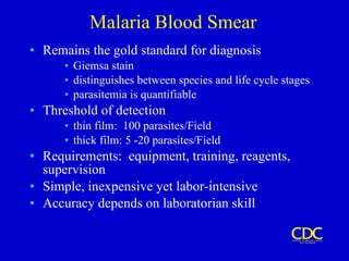 4 Malaria Diagnosis | PPT