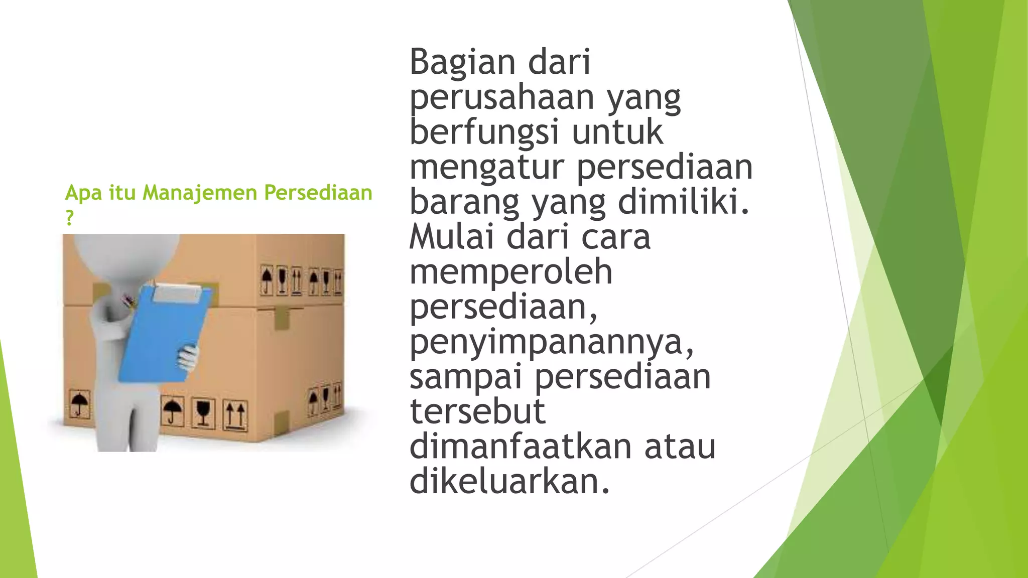 4 manajemen persediaan | PPTX